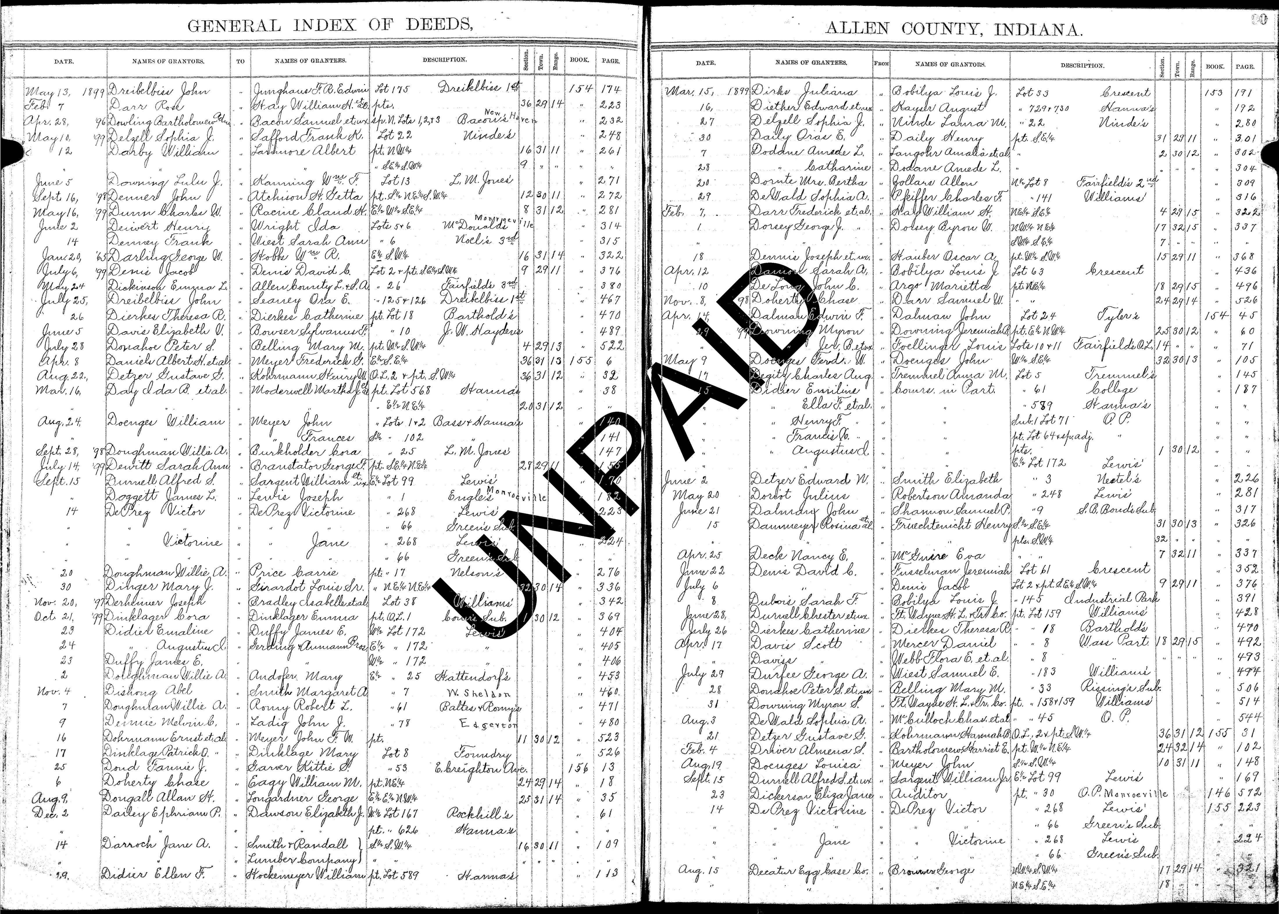 ACGSI Allen County Deed Index ACGSI Allen County Deed Index